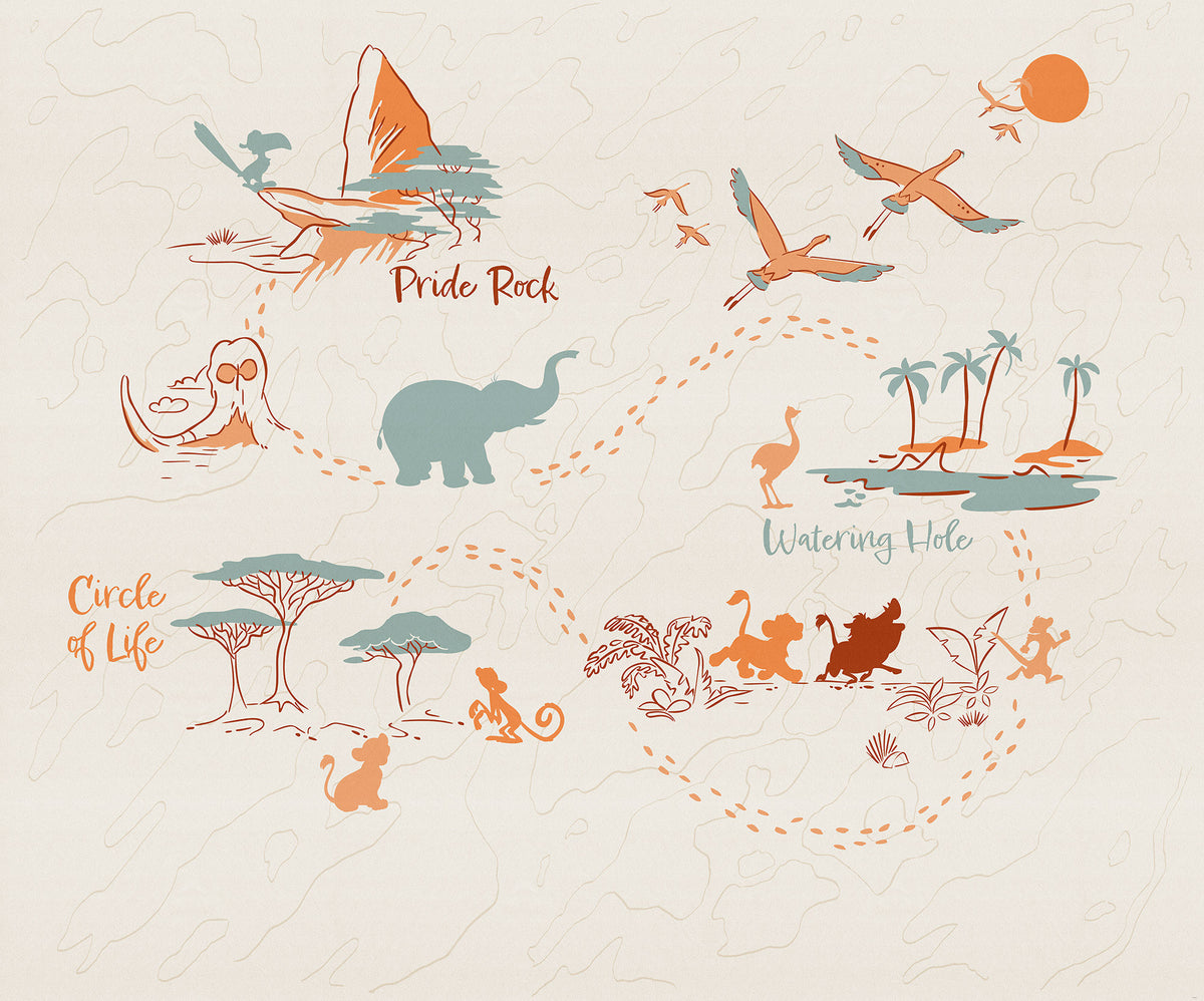DISNEY THE LION KING CIRCLE OF LIFE – Walls - Papel de Parede